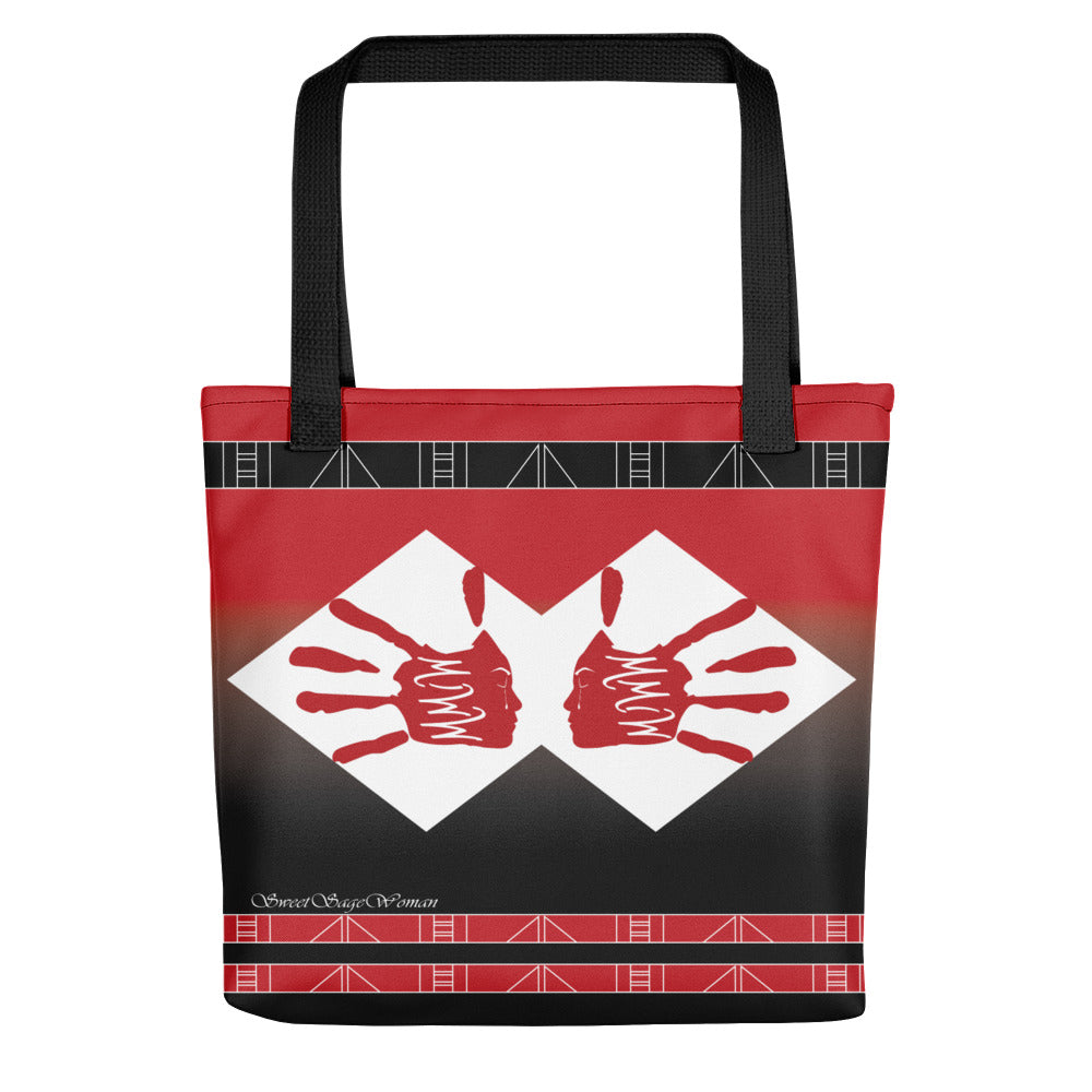 MMIW Red and Black Fade Tote bag – Sweet Sage Woman